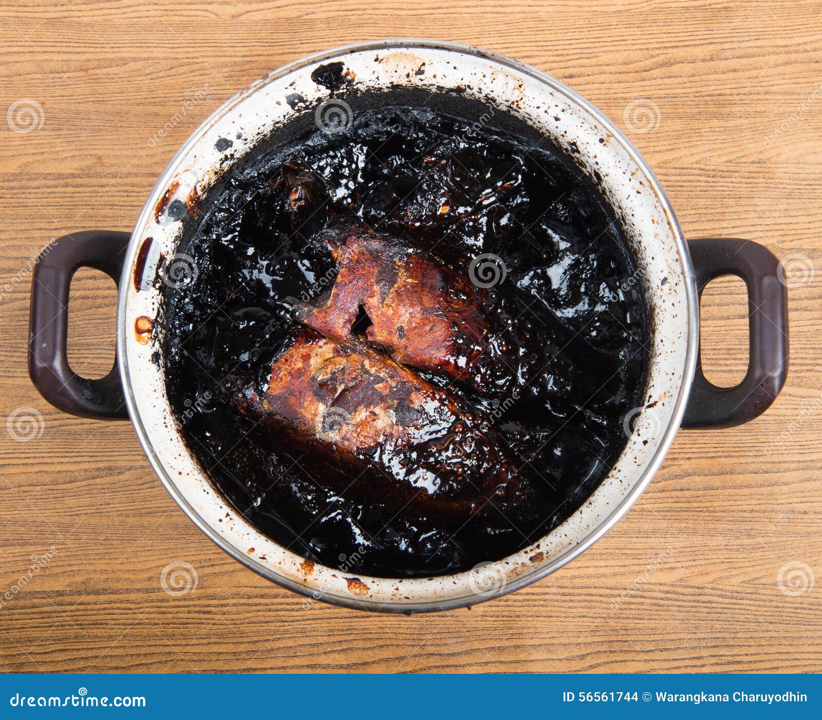Burned Cooking in the Kitchen Stock Photo - Image of black, cookies ...
