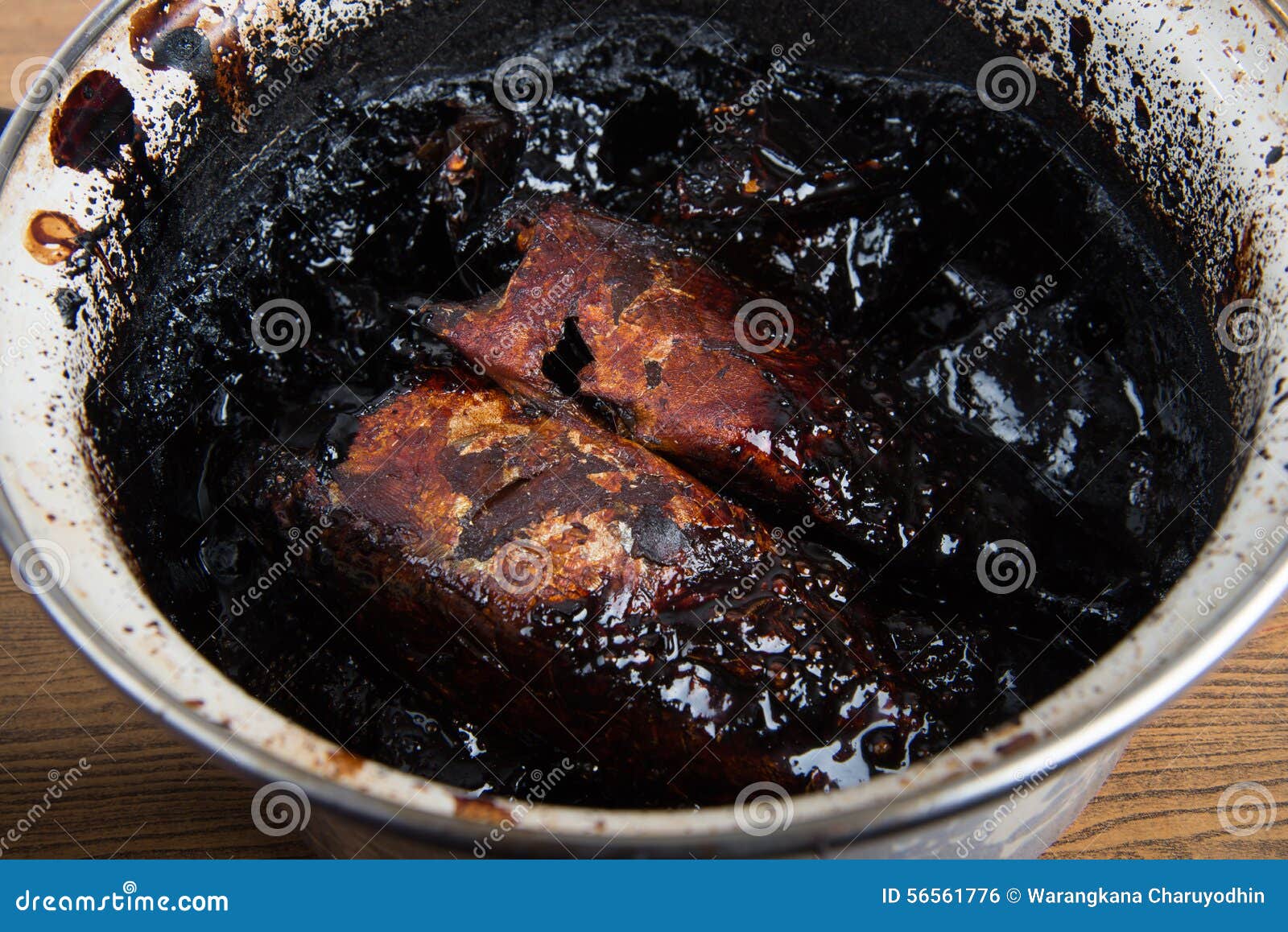 Burned Cooking in the Kitchen Stock Photo - Image of house, cookie ...
