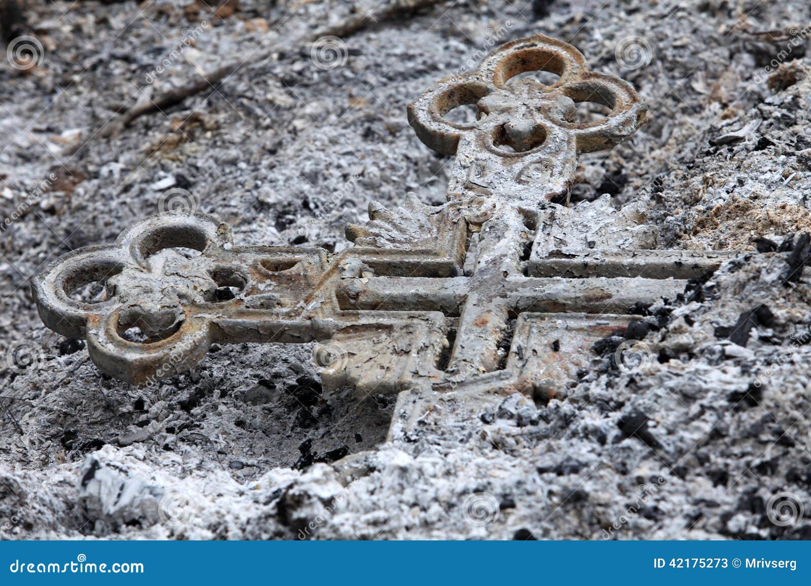 Burned cross stock image. Image of concepts, death, close - 42175273