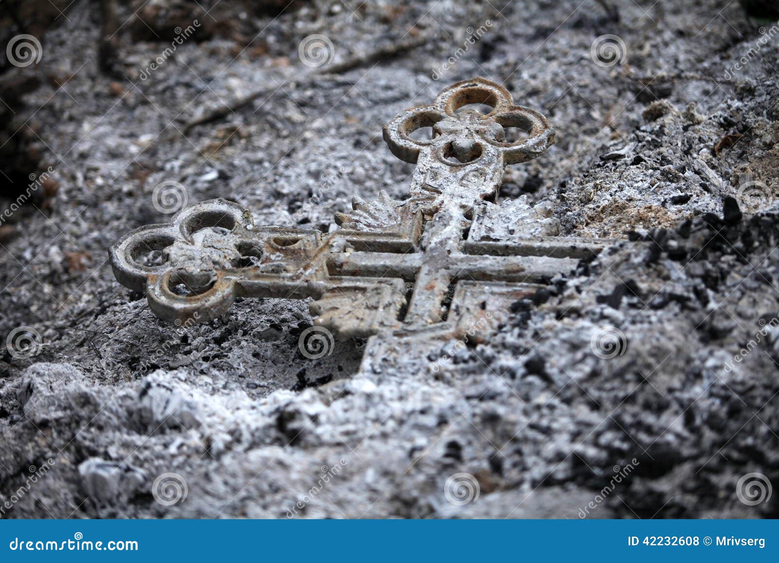 Burned cross stock photo. Image of symbol, concepts, burned - 42232608