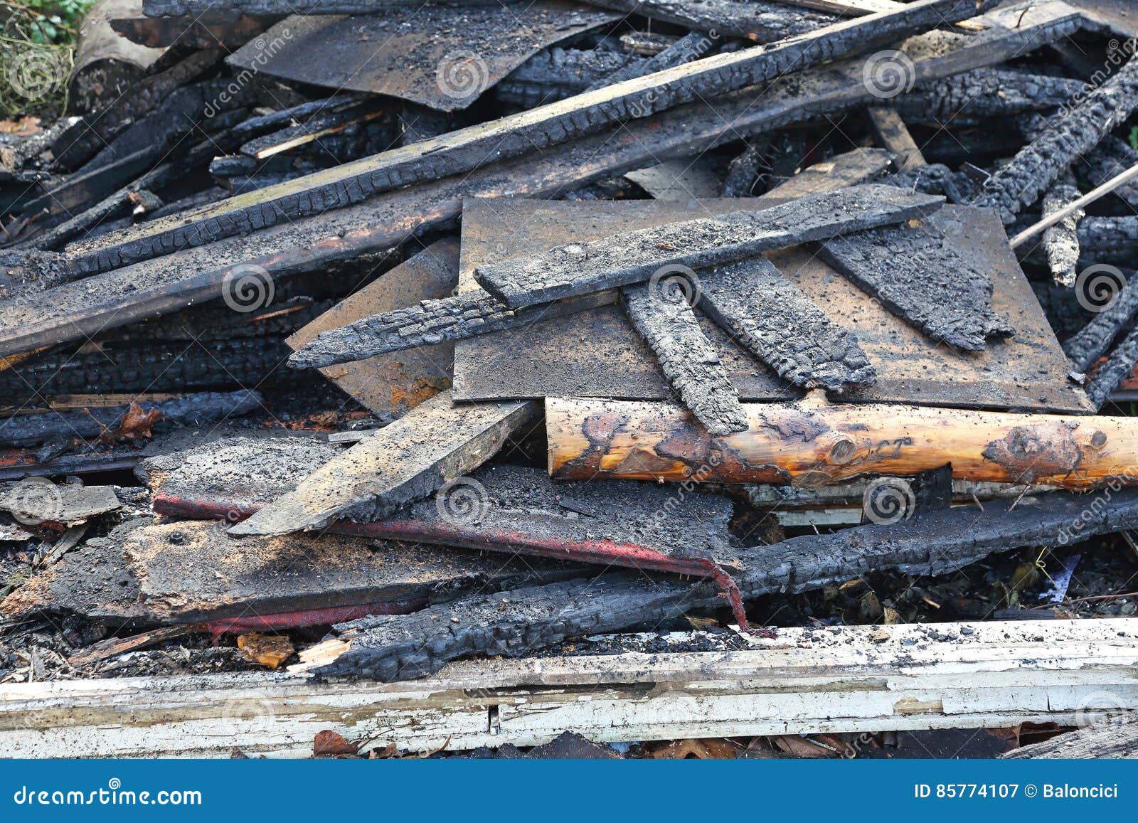 Burned Down stock image. Image of architecture, danger - 85774107