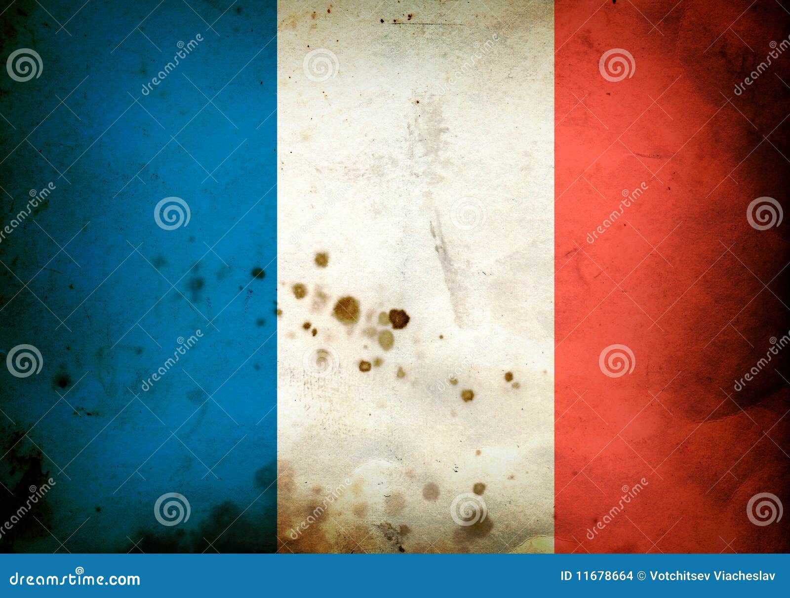 Burned flag of France stock illustration. Illustration of flag - 11678664