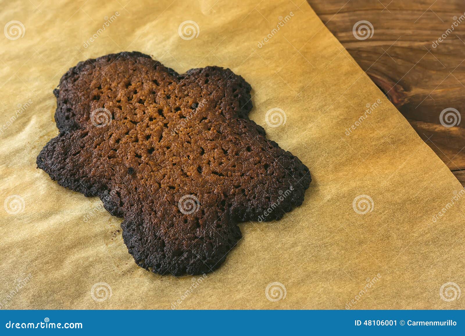 Burned Gingerbread Cookie Man Stock Image - Image of seasonal, damaged ...
