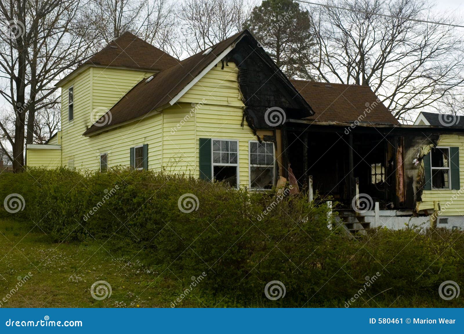 Burned house stock image. Image of scorch, blackened, home - 580461