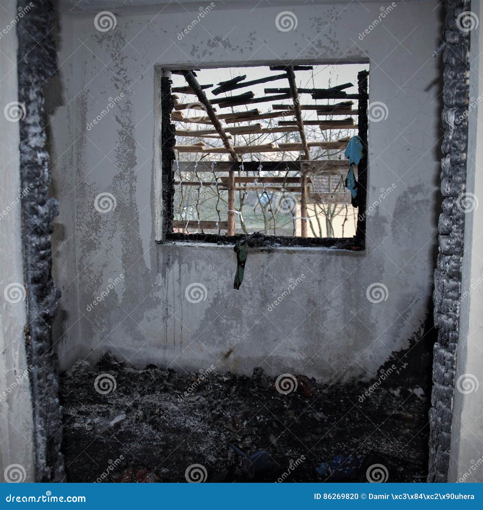 Trashed Hallway Of A House Royalty-Free Stock Image | CartoonDealer.com ...