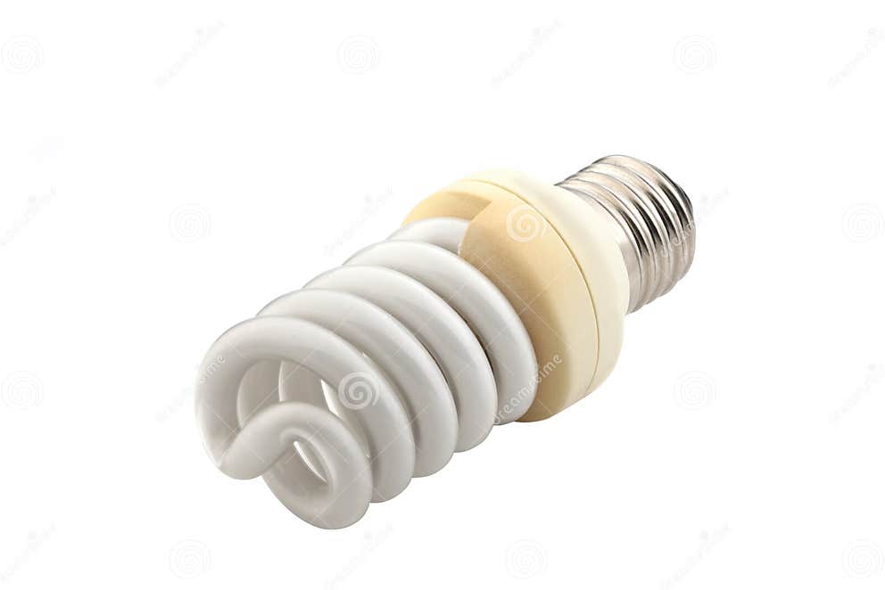 Burned Light Bulb Isolated on a White Background Stock Photo - Image of ...