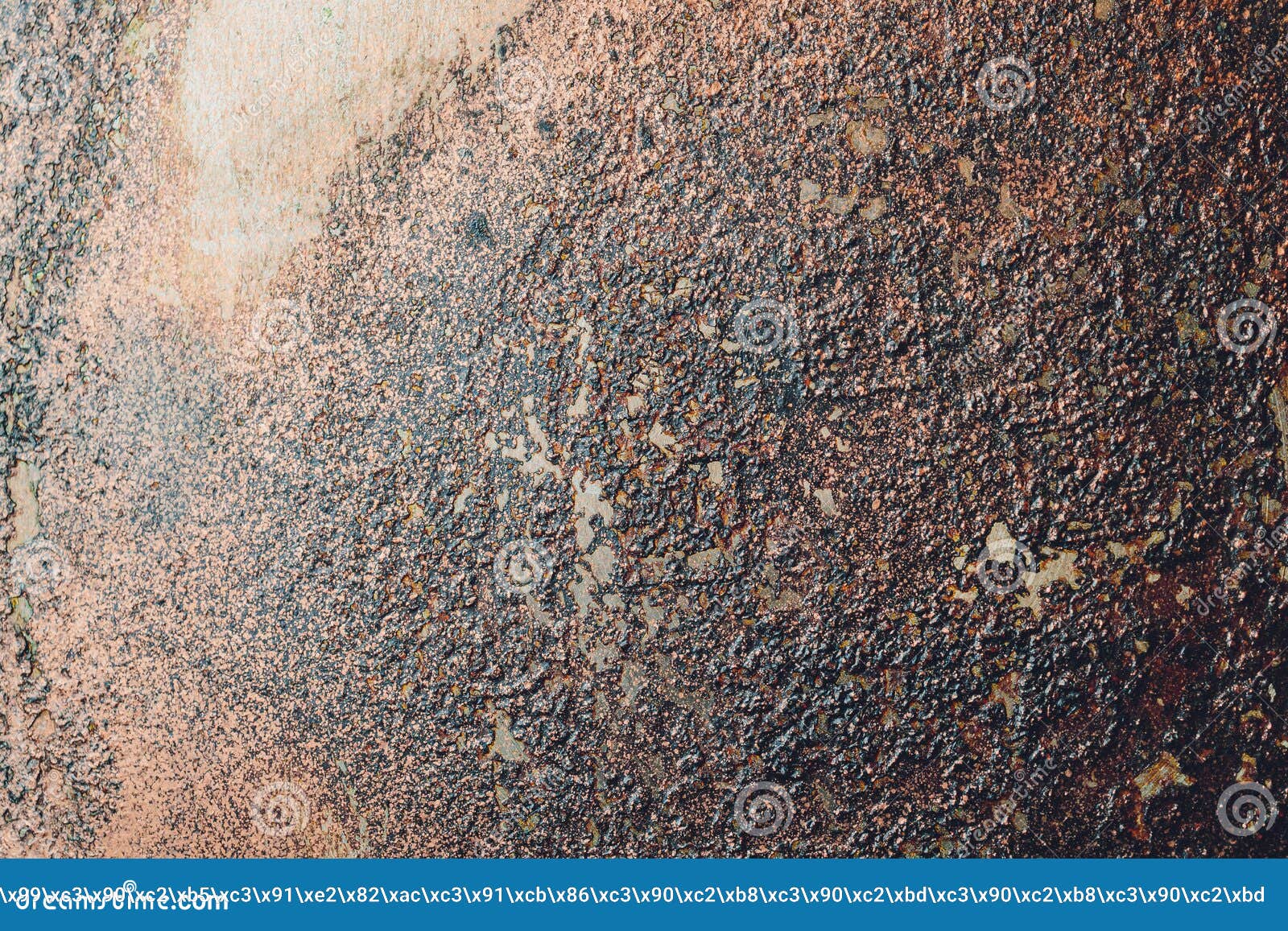 Burned Old Frying Pan Texture Rust Macro. Stock Photo - Image of ...