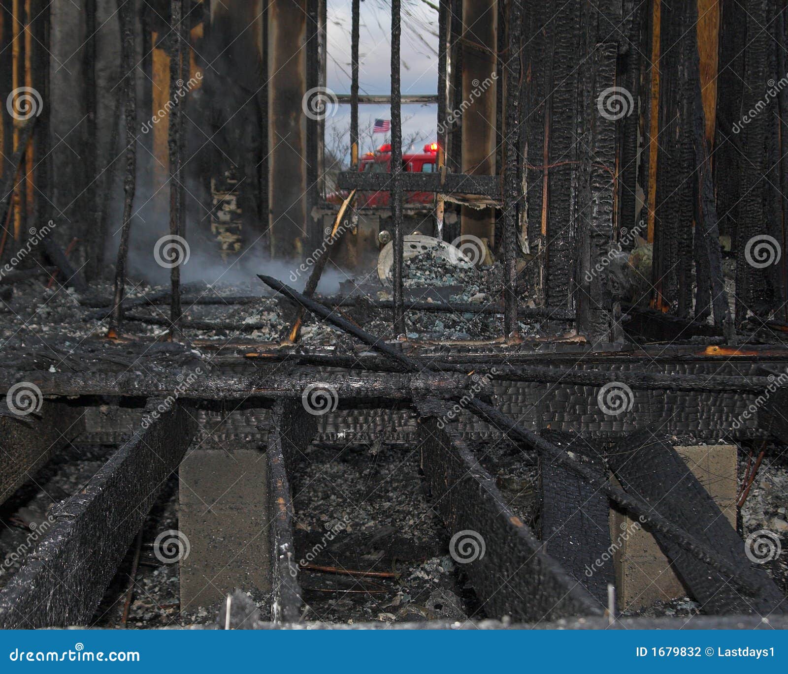 Burned out home stock photo. Image of flames, burned, destruction - 1679832