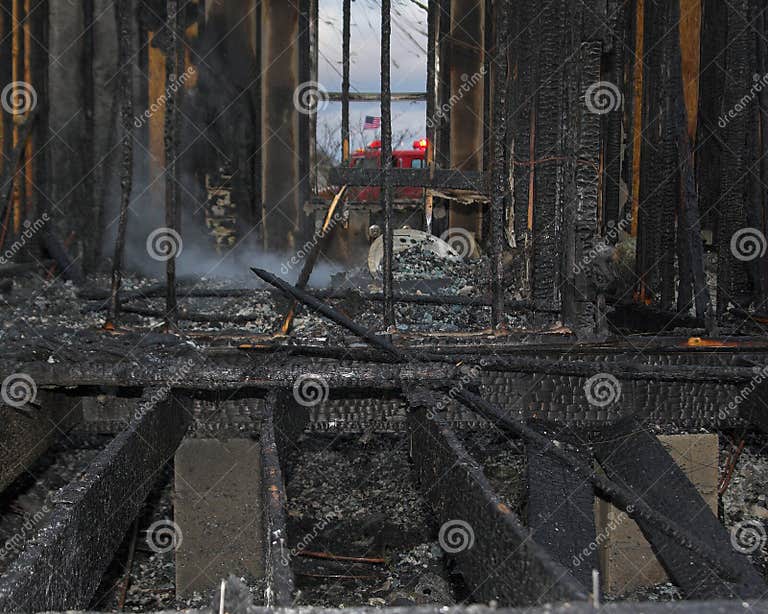 Burned out home stock photo. Image of flames, burned, destruction - 1679832