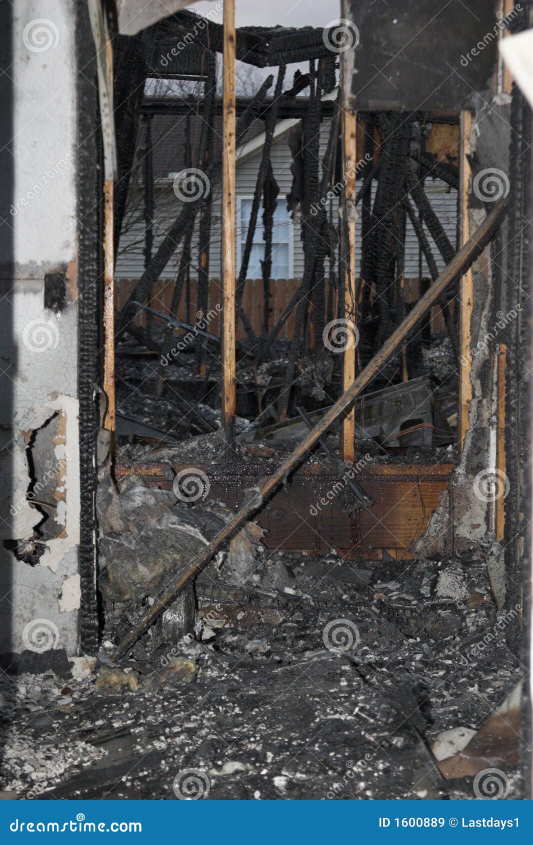 Burned Out House stock image. Image of dangerous, memories - 1600889