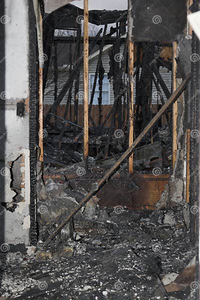 Burned Out House stock image. Image of dangerous, memories - 1600889