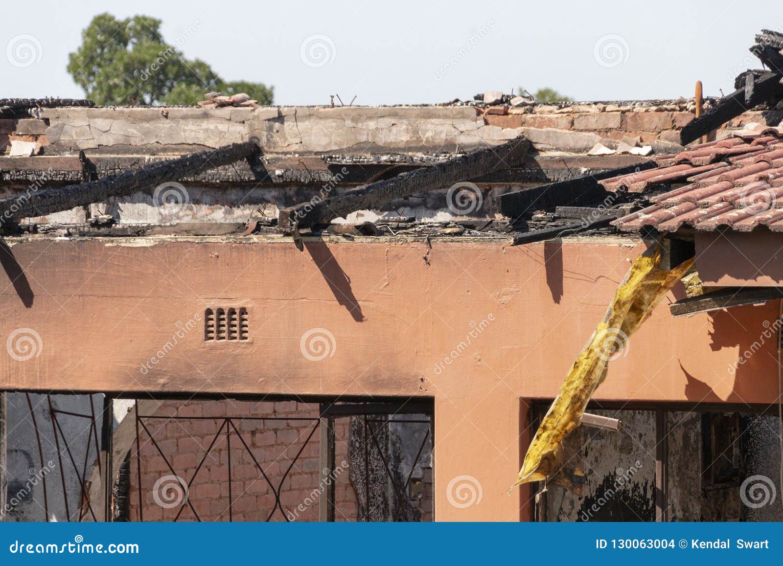 A Burned Out House stock photo. Image of burned, gutted - 130063004