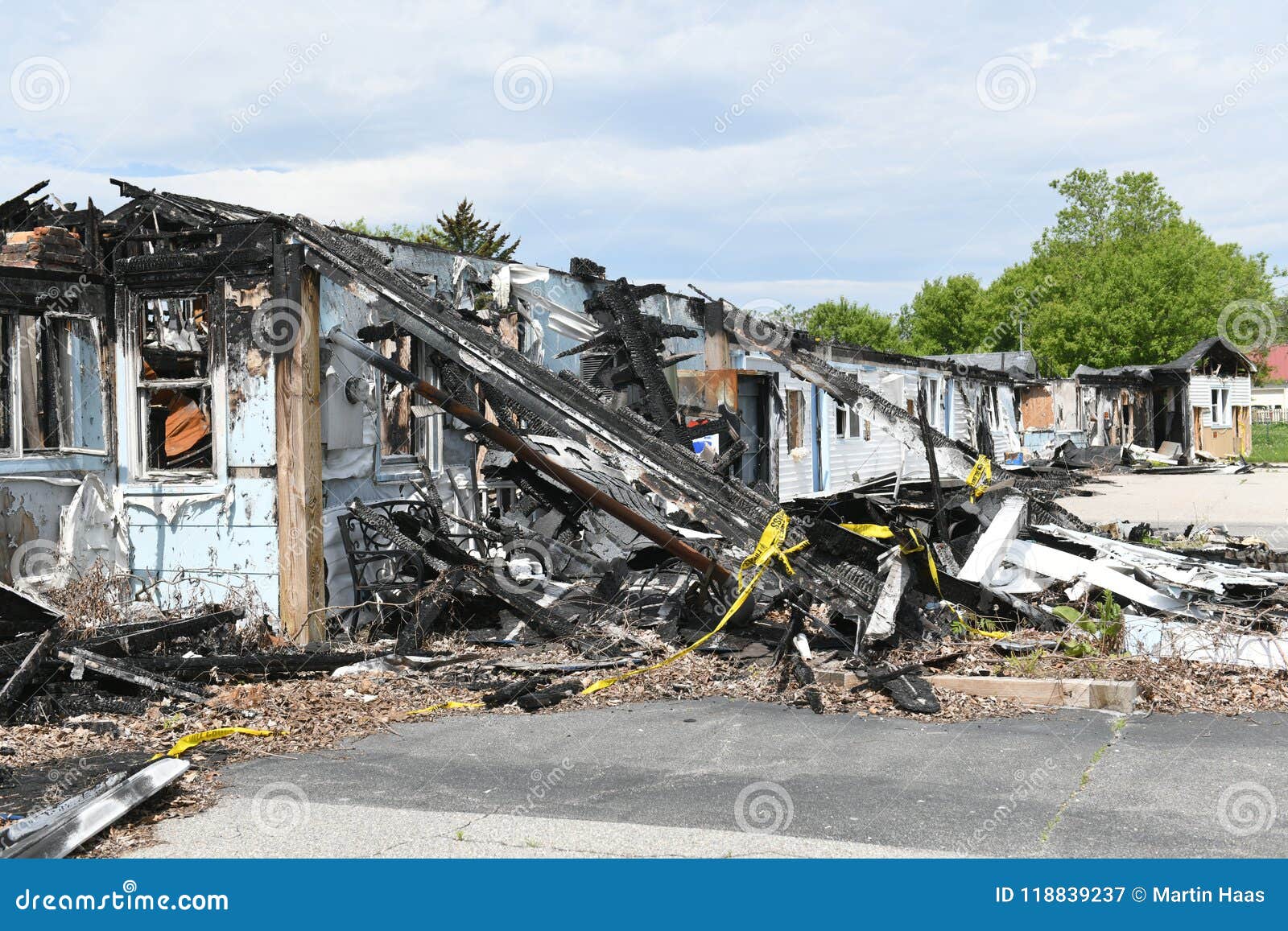 Burned Out Motel is Unrecognizable and Nothing but Ash and Ruins Stock ...