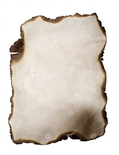 Burned paper stock image. Image of dirt, border, obsolete - 23957885