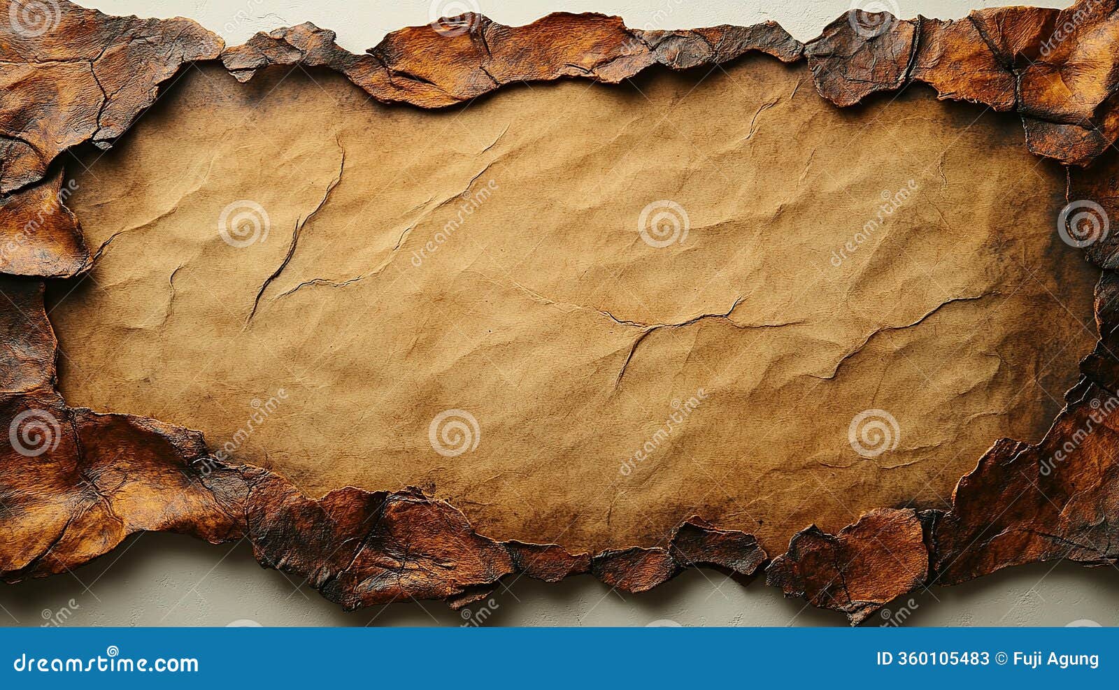 Burned Parchment Texture Background Design Stock Illustration ...