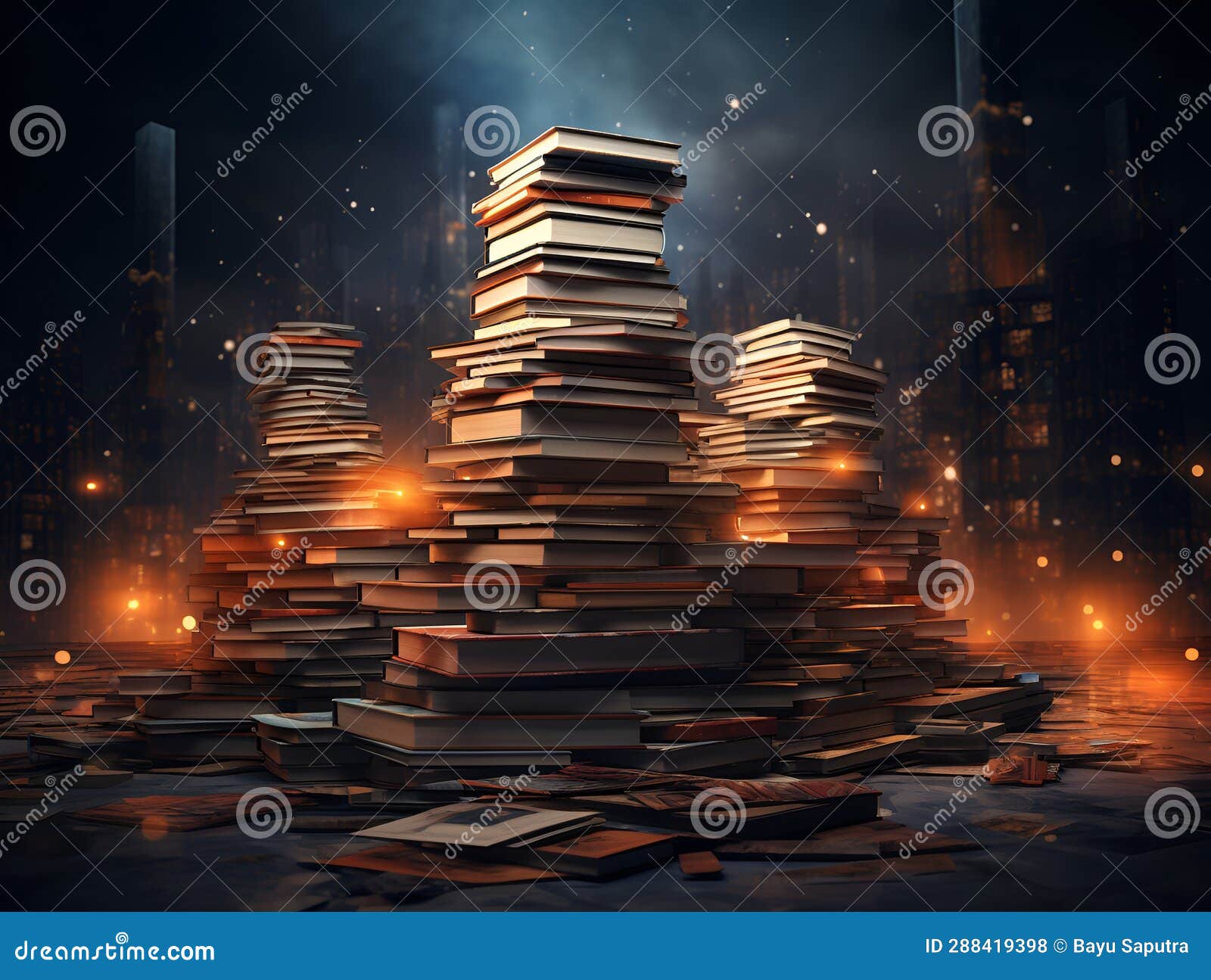 Burned Pile of Books Stack on Fire Knowledge Lost Concept Generative Ai ...