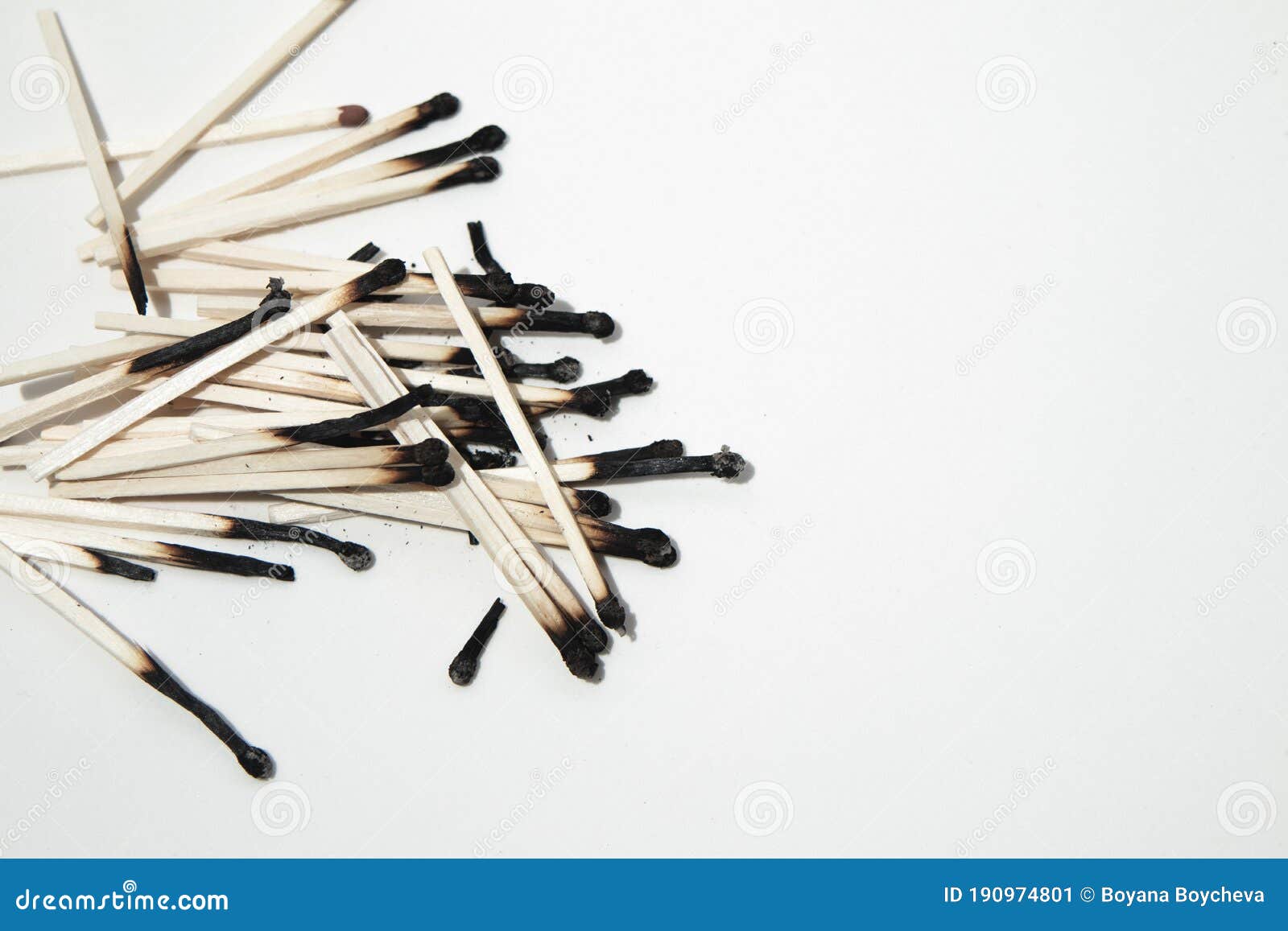 Burned Sticks on a White Background Stock Image - Image of frame ...