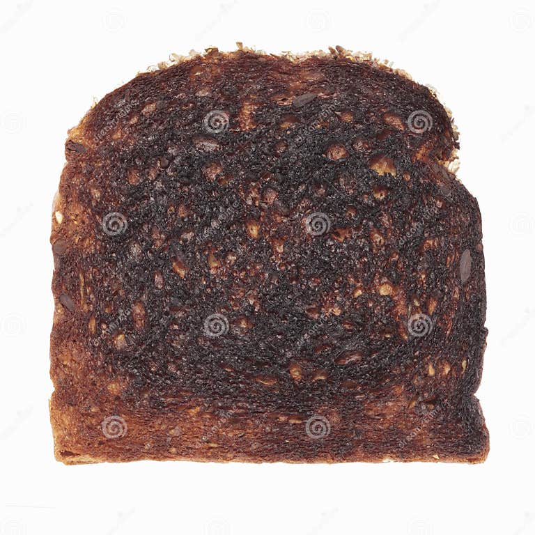 Burned toast stock image. Image of bread, isolated, burned - 7916427