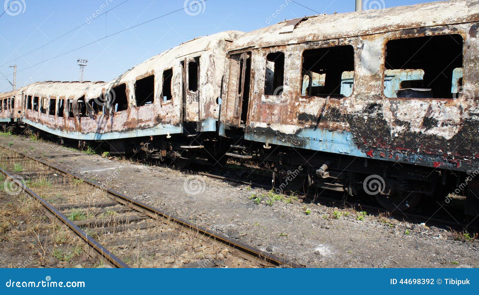 Burned train stock photo. Image of dead, train, sony - 44698392