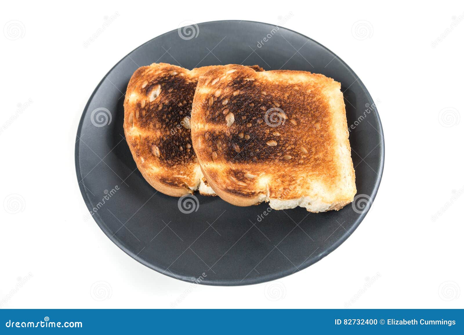 Burned whole grain toast stock photo. Image of wheat - 82732400