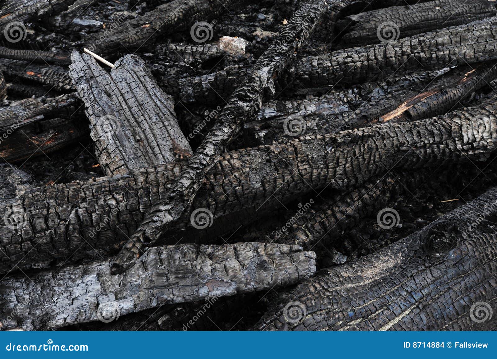 Burned wood logs stock photo. Image of fire, wood, embers - 8714884