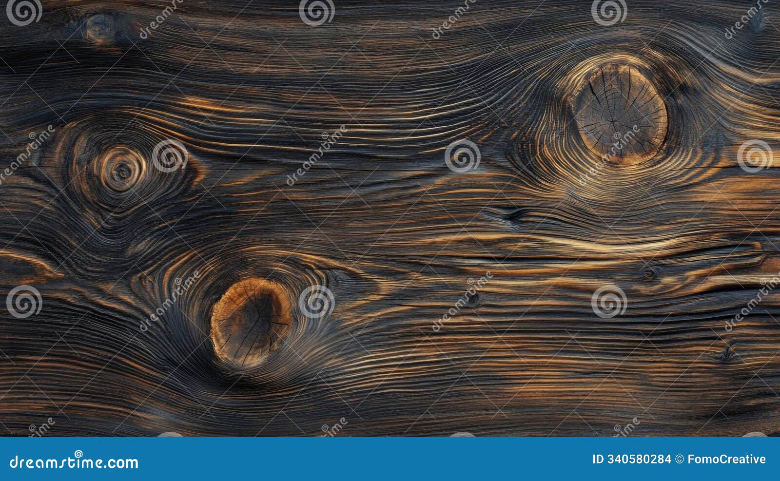 Burned Wood Panel with Knots and Grain Patterns Stock Illustration ...