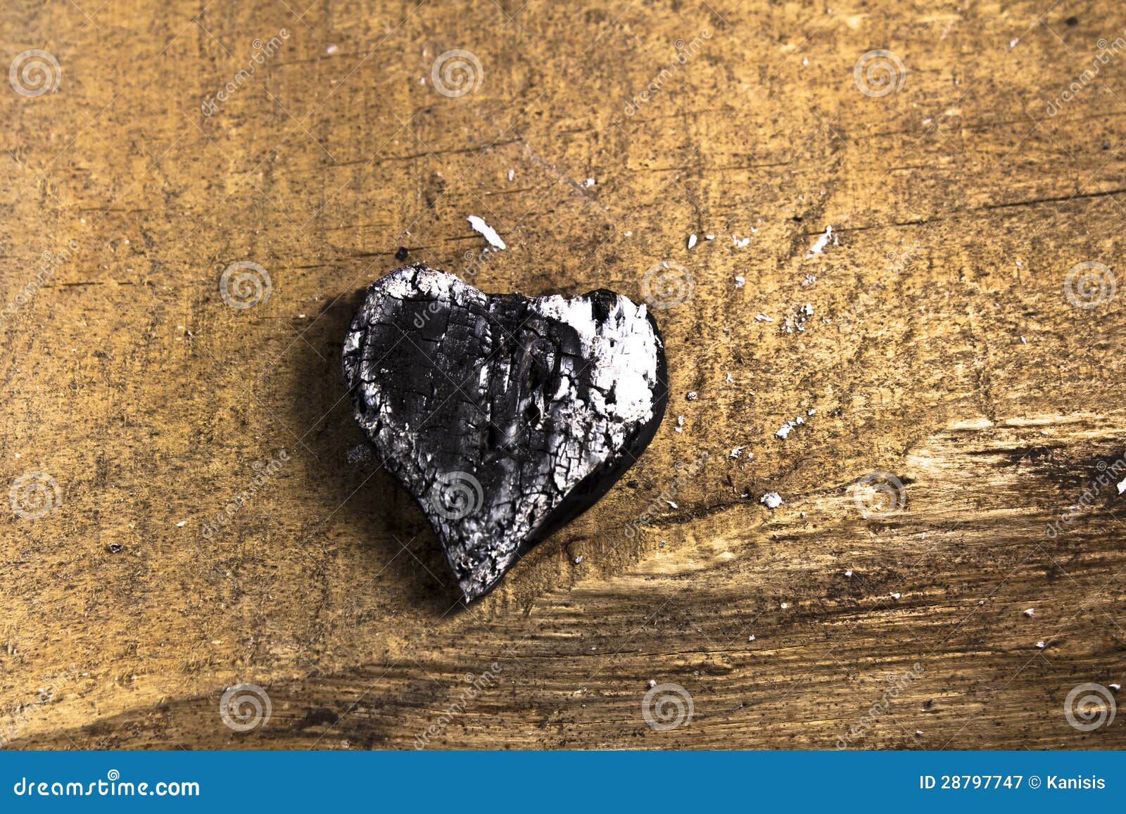Burned Wooden Firebrand Love Heart Stock Image - Image of pierced ...