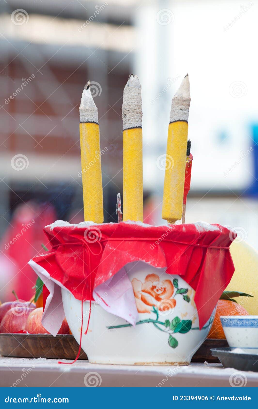 Burned Yellow Incense Sticks Stock Photo - Image of sticks, closeup ...
