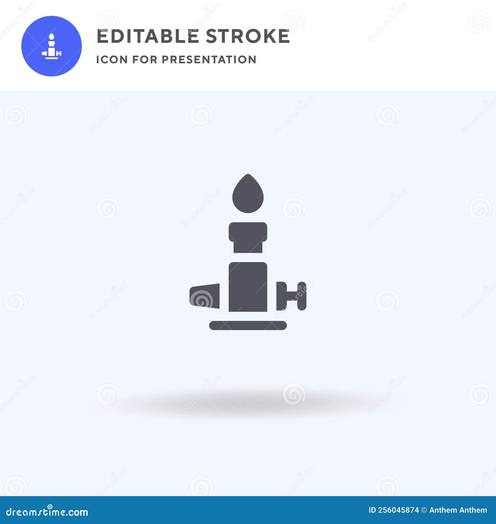 Burner Icon Vector, Filled Flat Sign, Solid Pictogram Isolated on White ...