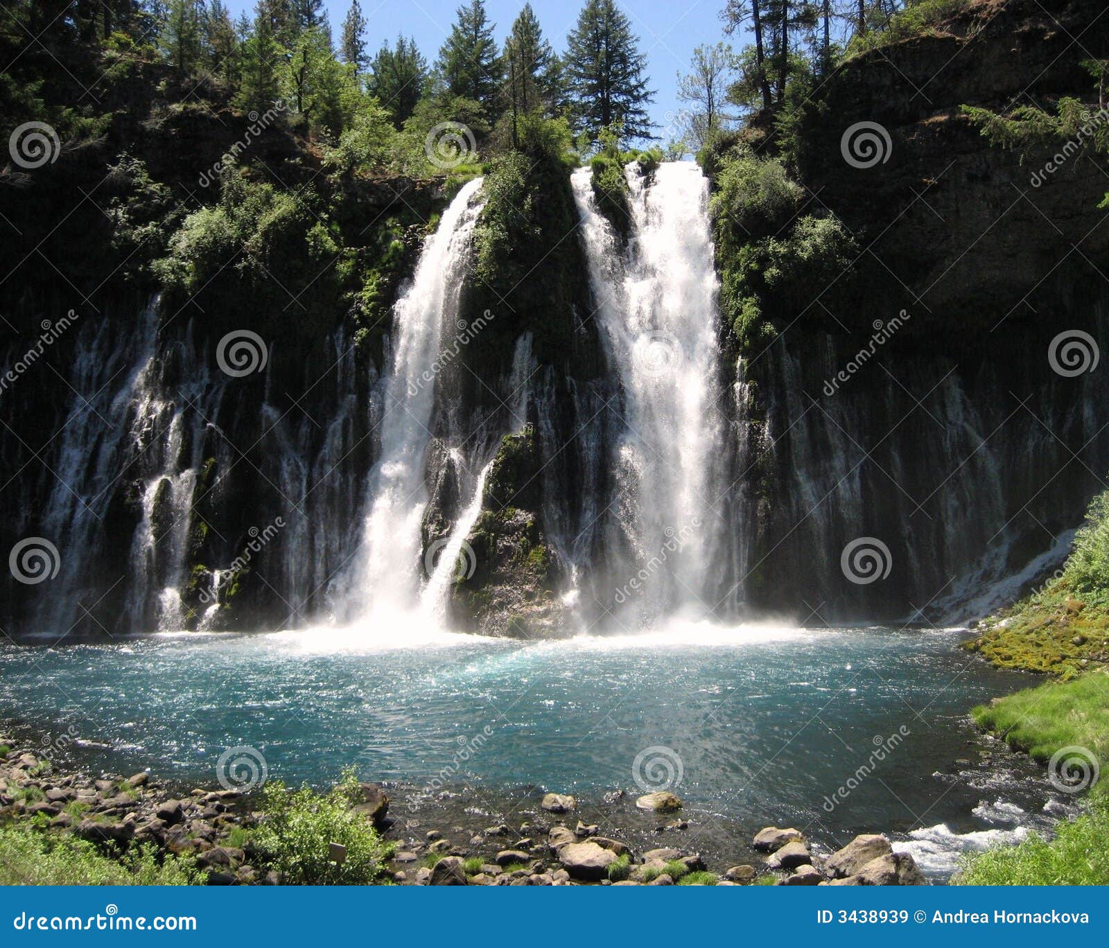 Burney Falls stock image. Image of memorial, southwest - 3438939