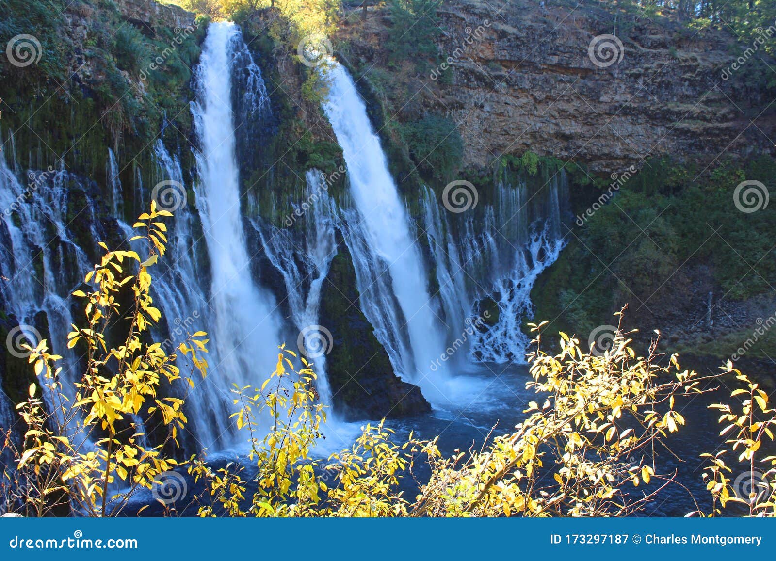 Burney Falls CA 06132 stock image. Image of nature, states - 173297187