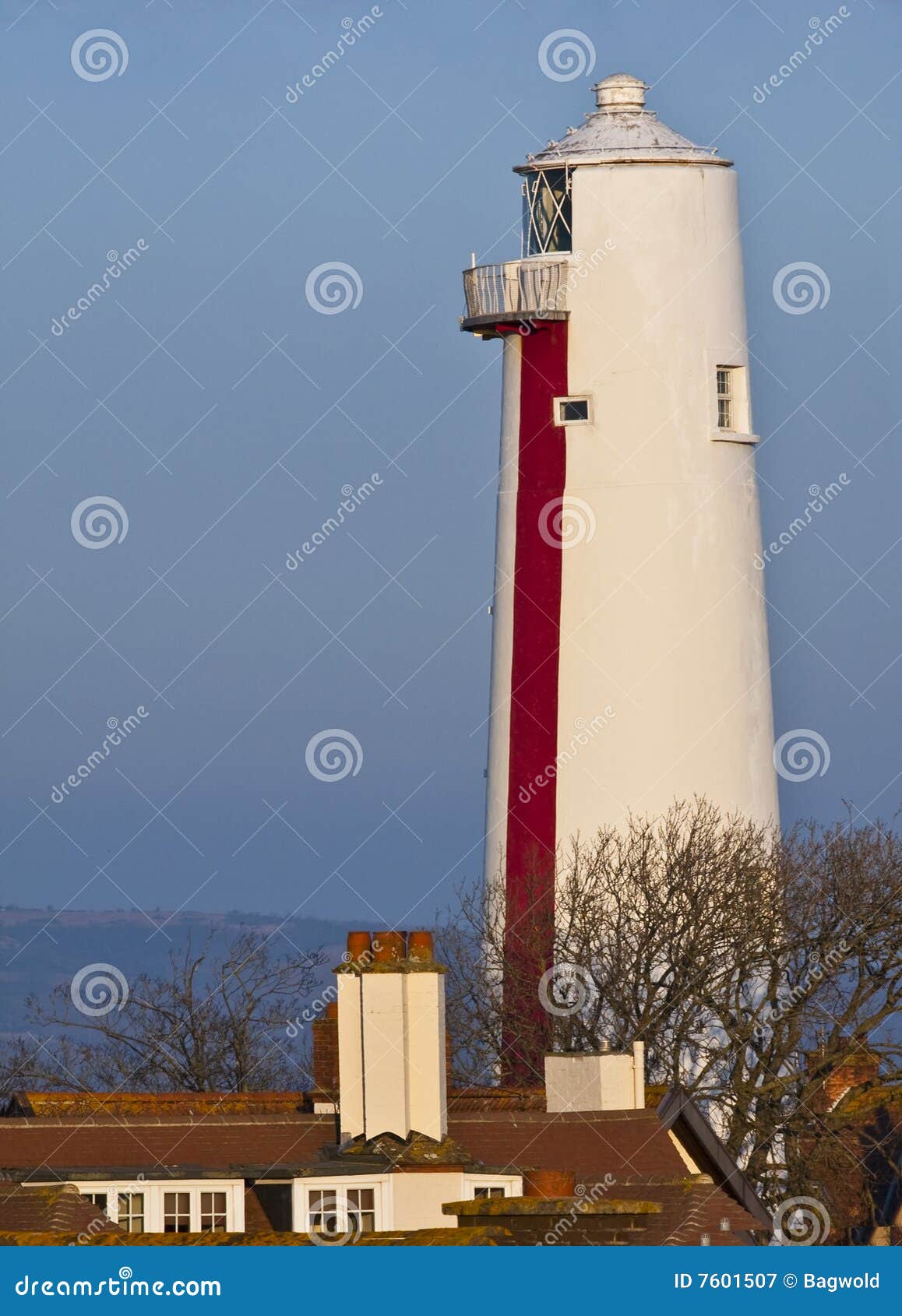 Burnham High Lighthouse stock image. Image of light, berrow - 7601507