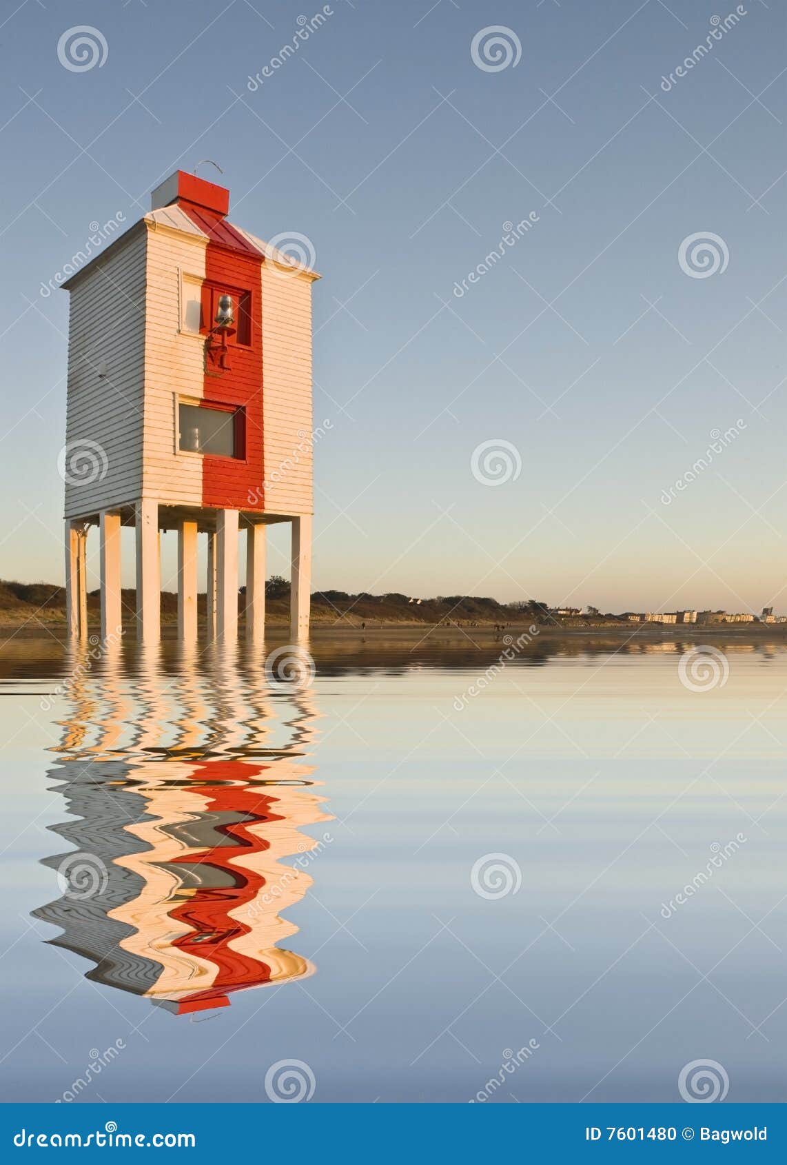 Burnham-on-sea Low Lighthouse at Dawn Stock Photo - Image of burnham ...