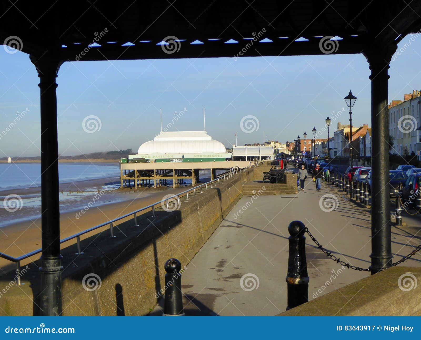 Burnham seafront 2 stock image. Image of holiday, pavillion - 83643917
