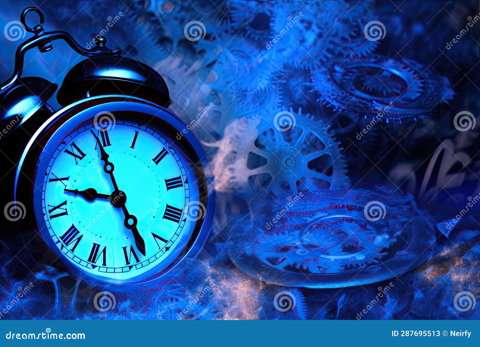 Burning Alatm Clock. Deadlines and Time Concept Stock Image - Image of ...