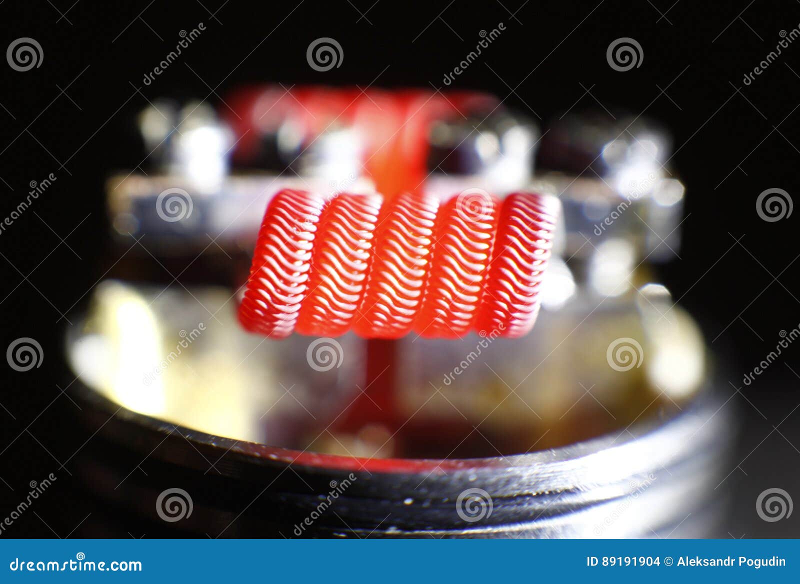 Burning Alien Coil Build on Vaping Rebuildable Dripping Atomizer Stock ...