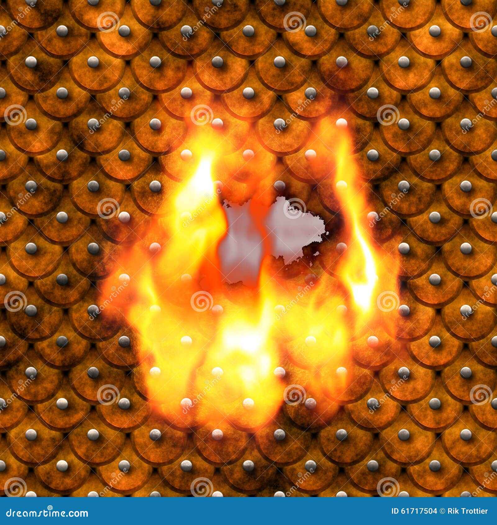 Burning armor stock illustration. Illustration of rivits - 61717504