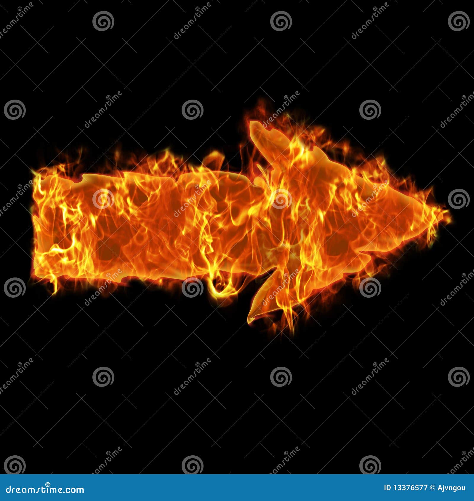 Burning arrow stock illustration. Illustration of design - 13376577