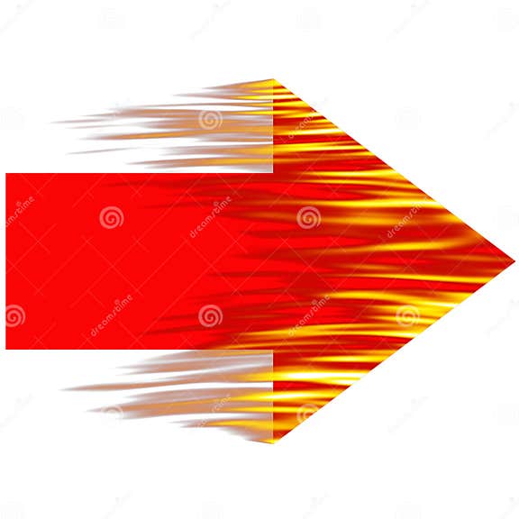 Burning Arrow stock illustration. Illustration of moving - 3053672