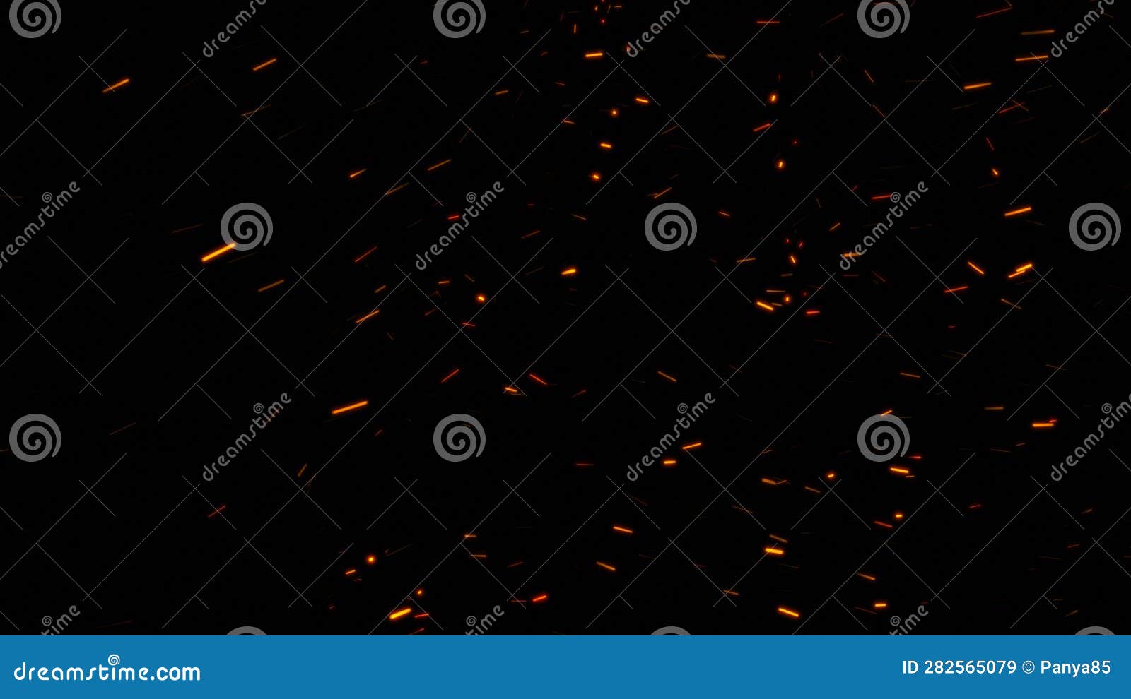 Burning Ash Background. Sparks Backdrop Stock Image - Image of blurred ...