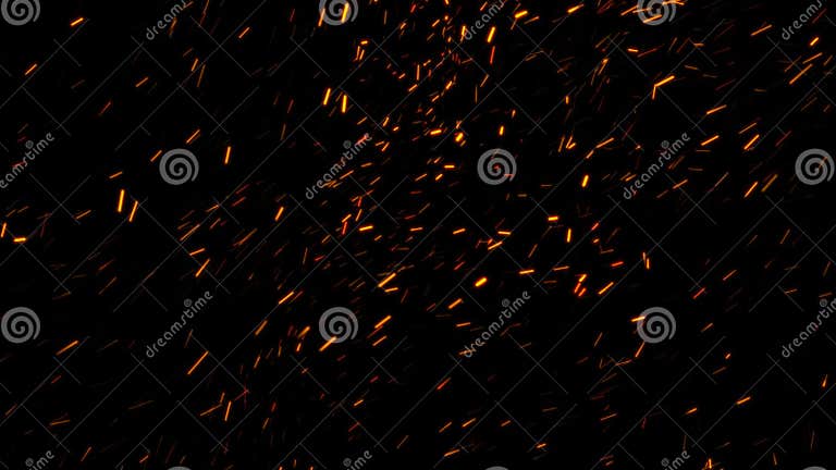 Burning Ash Background. Sparks Backdrop Stock Image - Image of flying ...