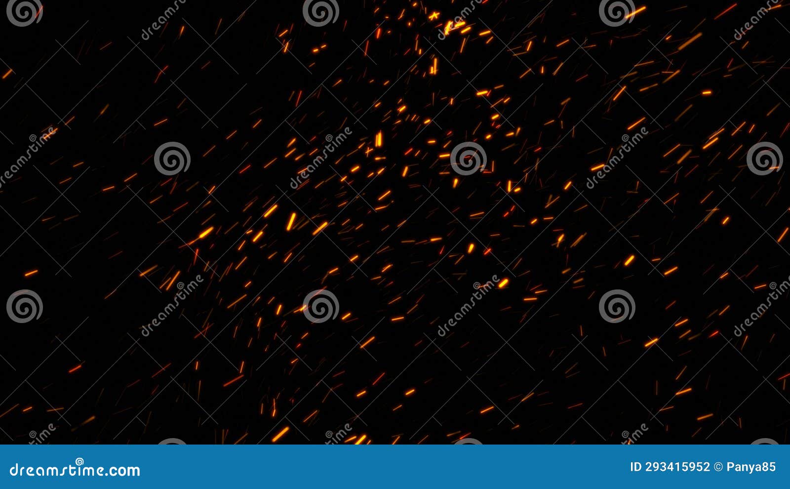 Burning Ash Background. Sparks Backdrop Stock Illustration ...
