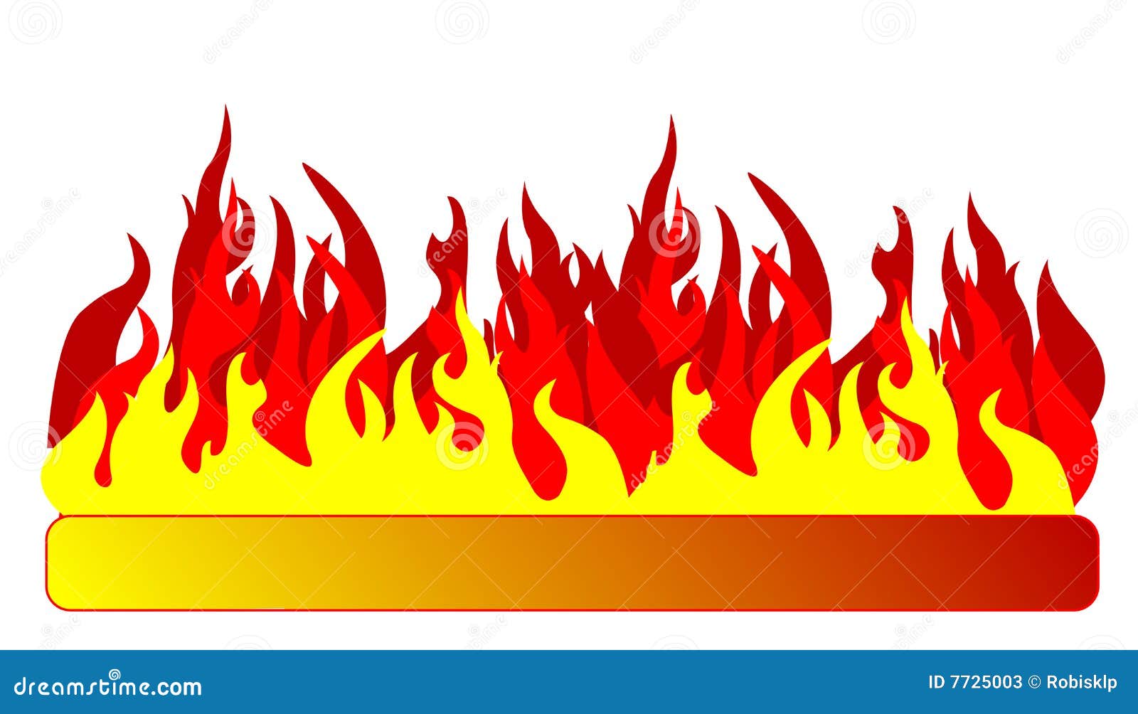Burning banner stock vector. Illustration of clip, banner - 7725003