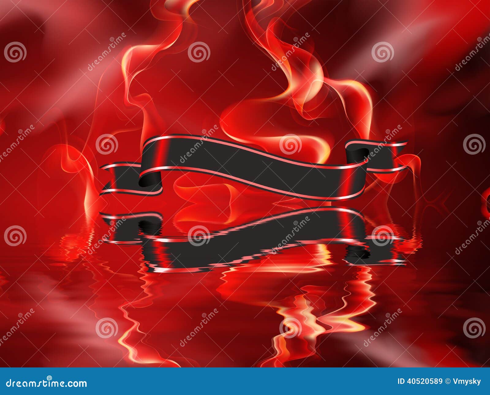 Burning banner stock illustration. Illustration of banner - 40520589