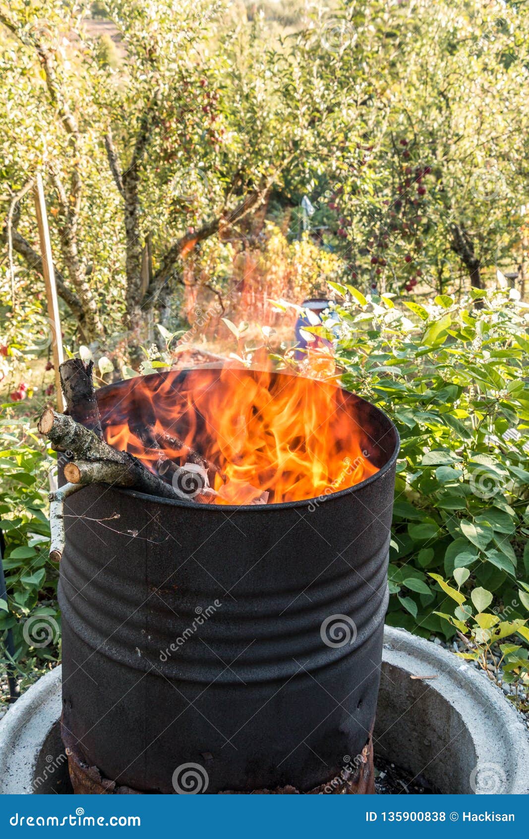 Burning Barrel Royalty-Free Stock Photo | CartoonDealer.com #66116781