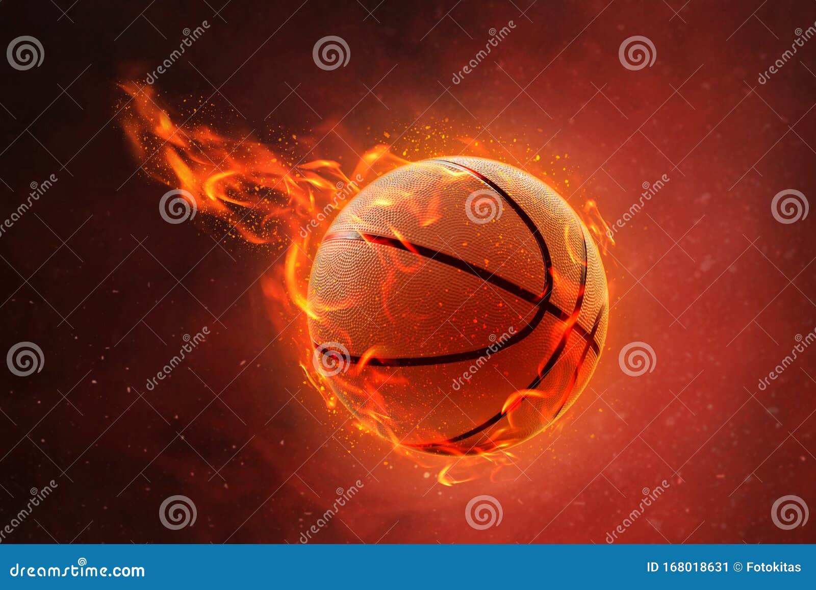 Basketball On Fire