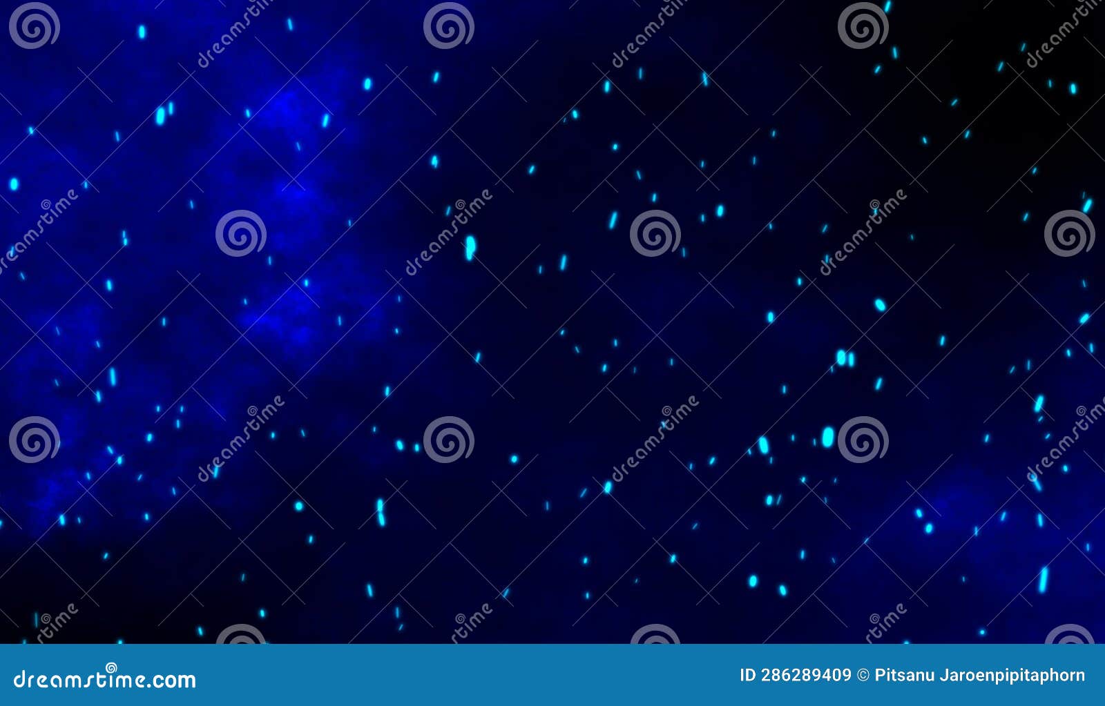 Burning Blue Sparks Rise from Fire ,Fire Particles on Blue Gradient ...