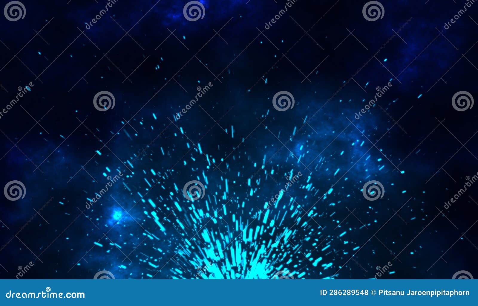 Burning Blue Sparks Rise from Fire ,Fire Particles on Blue Gradient ...