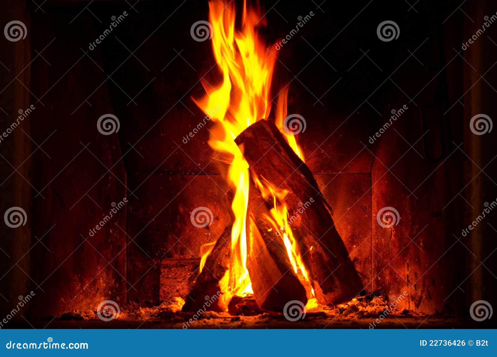 Burning bonfire stock photo. Image of fuel, incendiary - 22736426