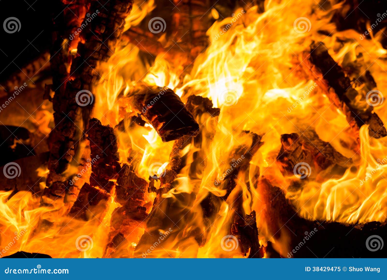 Burning bonfire stock image. Image of blaze, fire, outdoors - 38429475
